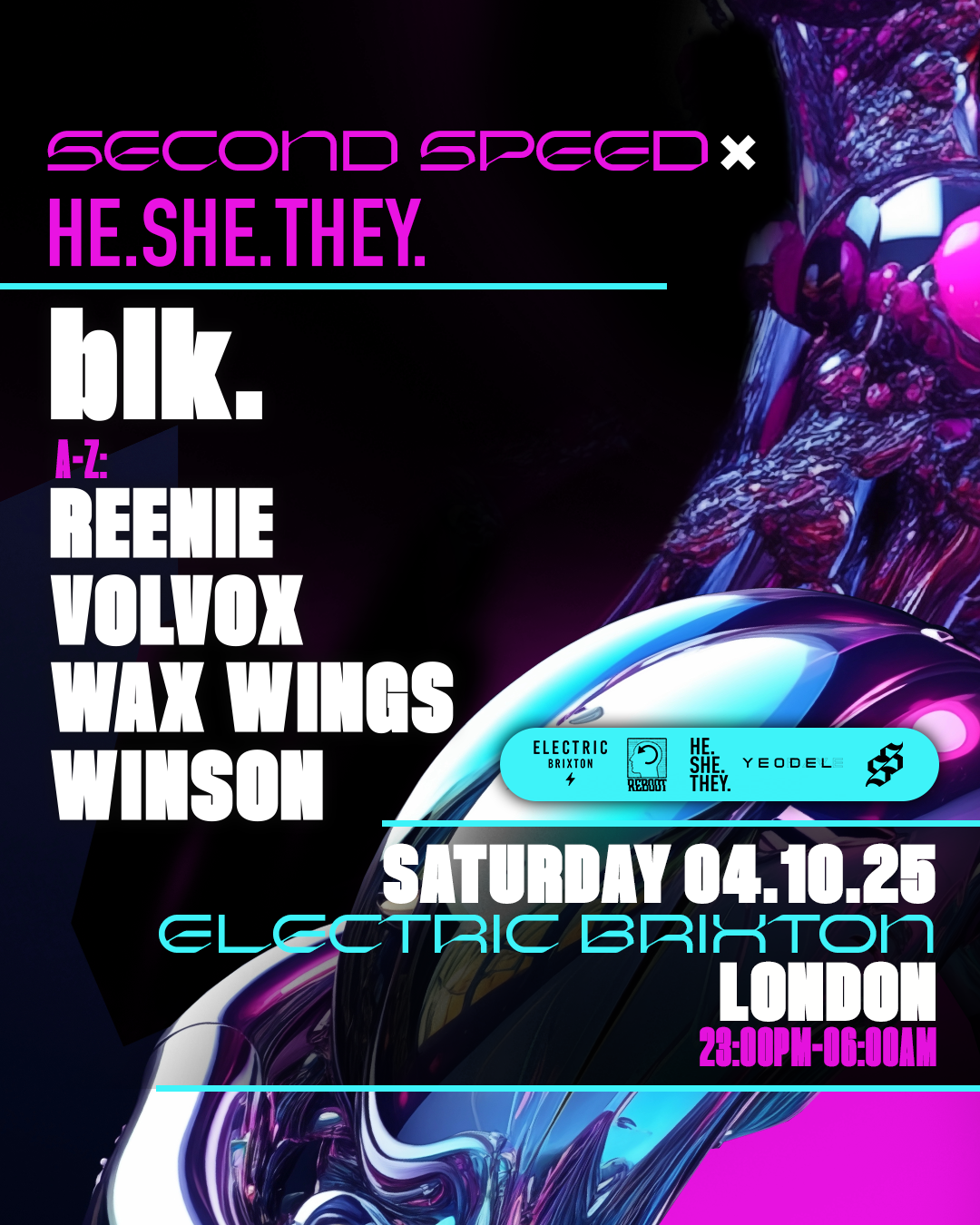 Second Speed and HE.SHE.THEY. join forces for huge techno night at ...